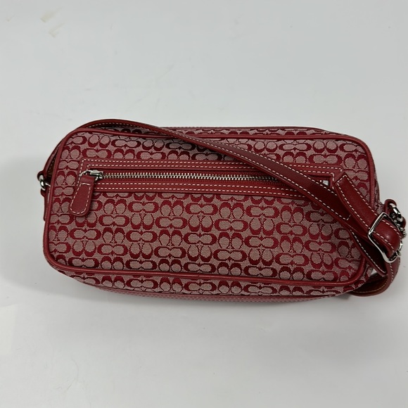 Coach | Bags | Coach Signature C Design Red Crossbody Purse With ...